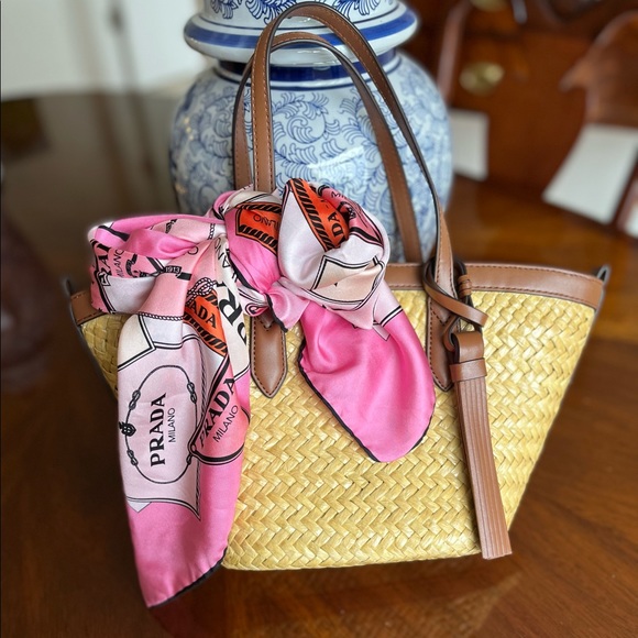 Michael Kors | Bags | Michael Kors Small Malibu Straw Bag In Brown ...